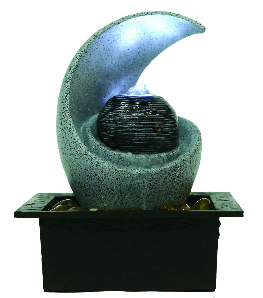 Waterornamenten | Waterornament Solar Slate Falls - Tuinbeeldendieren